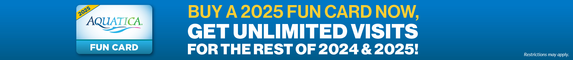 Fun Card – Visit Again and Again All Year | Aquatica Orlando